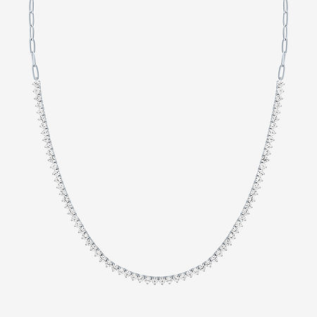 Click here for Gemstone Sterling Silver 18 Inch Tennis Necklace... prices