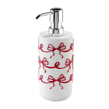 Click here for Avanti Christmas Bows Resin Lotion Dispenser - Whi... prices