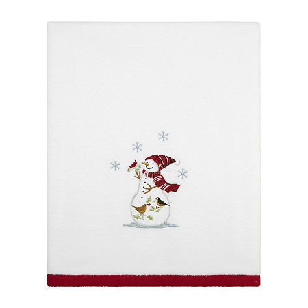 Avanti Holiday Cheer Cotton Bath Towel Set  52 x 27 - White