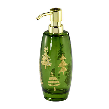 Avanti Holiday Tree Glass Lotion Pump - Green