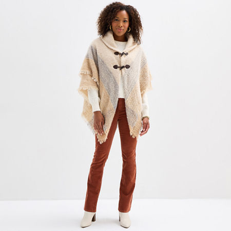 Click here for St. Johns Bay Toggle Wrap Scarf  One Size  Gray prices