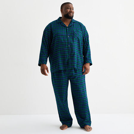 Click here for St. Johns Bay Mens Flannel Long Sleeve 2-pc. Big a... prices