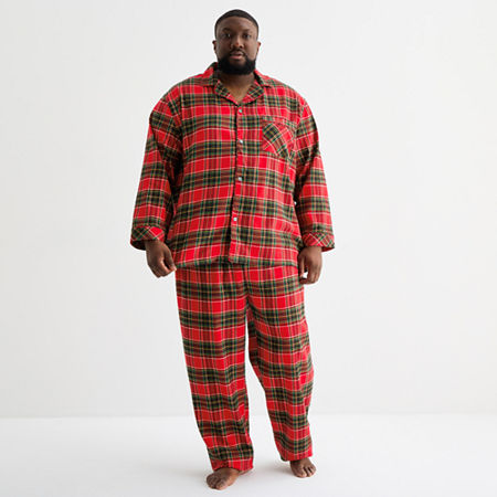 Click here for St. Johns Bay Mens Flannel Long Sleeve 2-pc. Big a... prices