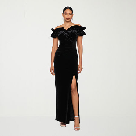 Click here for DJ Jaz Womens Off The Shoulder Short Sleeve Velvet... prices