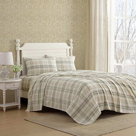 Click here for Laura Ashley Mulholland Plaid Sheet Set  One Size... prices
