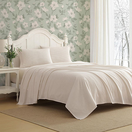 Click here for Laura Ashley Oxford Stripe Sheet Set  One Size  Be... prices