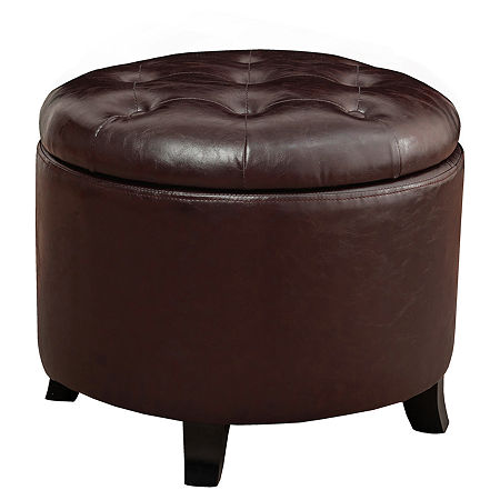 Click here for Designs4Comfort Round Ottoman  One Size  Brown prices