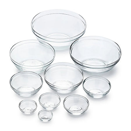 Click here for Duralex Gigone 10-pc. Glass Mixing Bowl Set  One S... prices