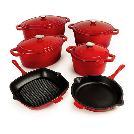 Click here for BergHOFF Neo 10pc Cast Iron Cookware Set - Red prices
