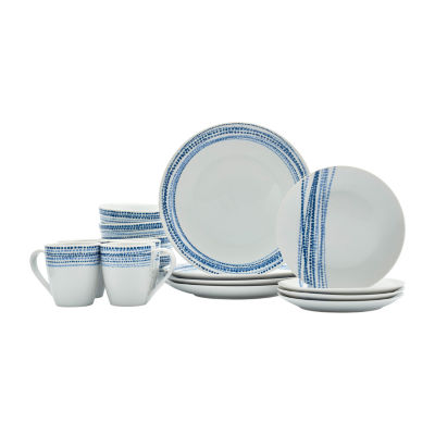 Tabletops Unlimited Aaron 16-pc. Porcelain Dinnerware Set, Color: Multi ...