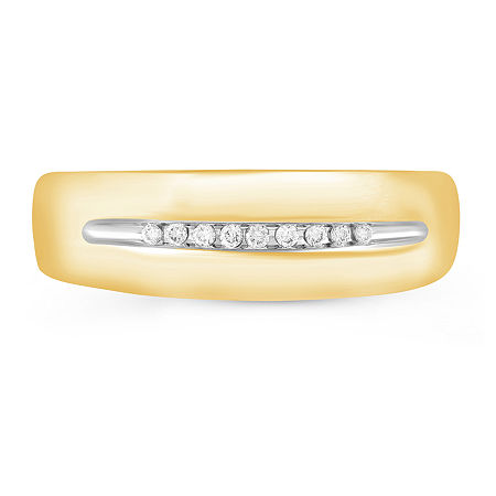 Click here for Mens 1/8 CT. T.W. Natural Diamond 10K Gold Wedding... prices