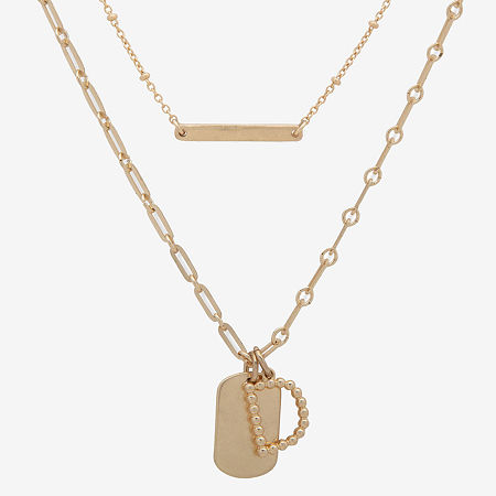 Click here for a.n.a Initial Womens Bar 18 Inch Pendant Necklace... prices