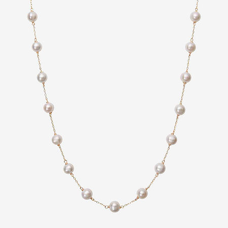 Click here for Womens Cultured Freshwater Pearl 10K Yellow Gold S... prices