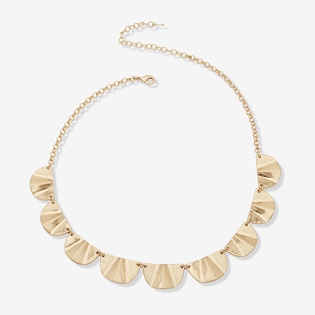 Click here for a.n.a Gold Tone Womens 16 Inch Collar Necklace  On... prices