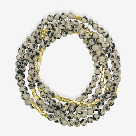 Click here for Silver Reflections Convertible Genuine Stone Beade... prices