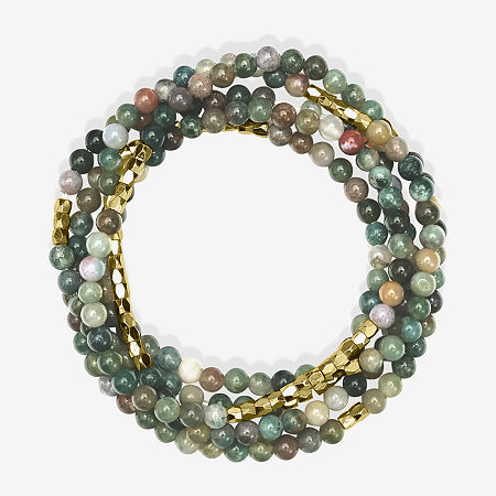 Click here for Silver Reflections Convertible Genuine Stone Beade... prices