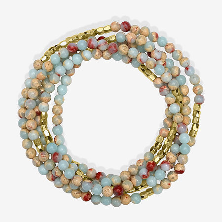 Click here for Silver Reflections Convertible Genuine Stone Beade... prices