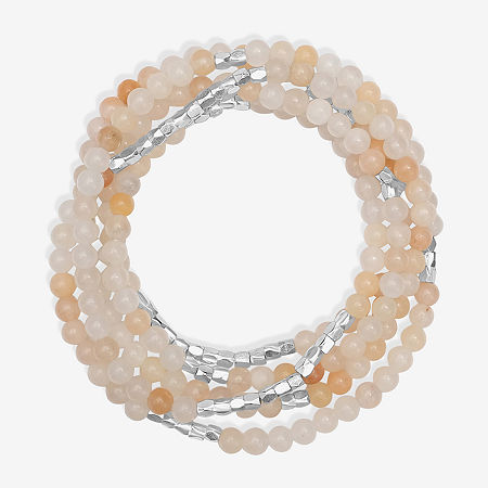 Click here for Silver Reflections Convertible Genuine Stone Beade... prices