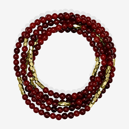 Click here for Silver Reflections Convertible Genuine Stone Beade... prices