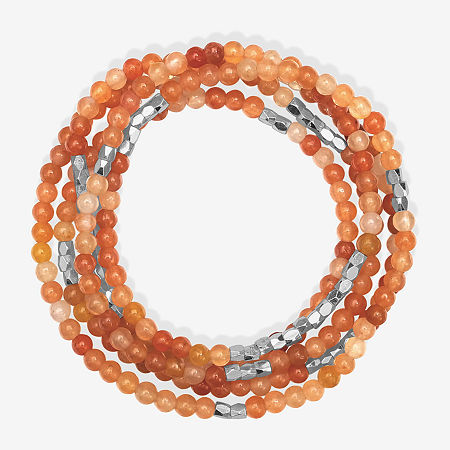Click here for Silver Reflections Convertible Genuine Stone Beade... prices