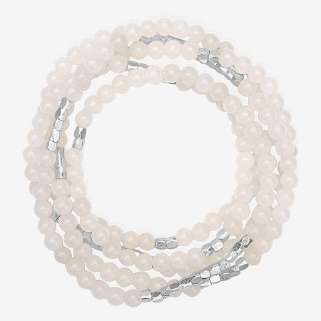 Click here for Silver Reflections Convertible Genuine Stone Beade... prices