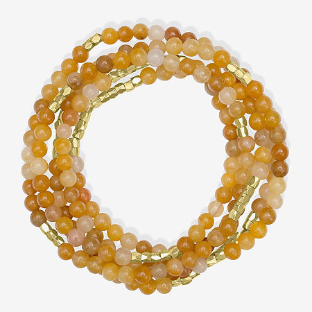 Click here for Silver Reflections Convertible Genuine Stone Beade... prices
