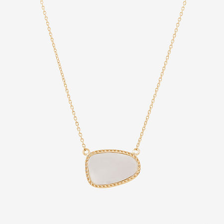 Click here for Silver Treasures Genuine Stone Womens White Mother... prices