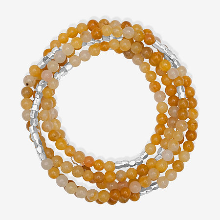 Click here for Silver Reflections Convertible Genuine Stone Beade... prices