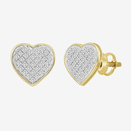Click here for 1/4 CT. T.W. Natural White Diamond 10K Gold 10.2mm... prices