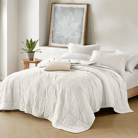 Click here for 510 Design Mina Waffle Weave Textured Quilt Set  O... prices