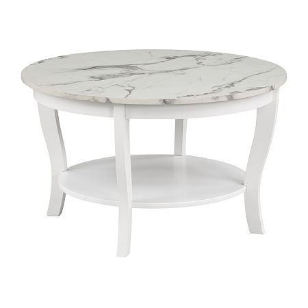 American Heritage Coffee Table  One Size  White