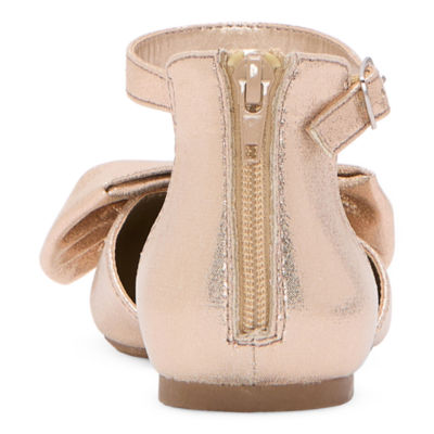 Mixit Womens Jaguar Pointed Toe Ballet Flats, Color: Gold - JCPenney