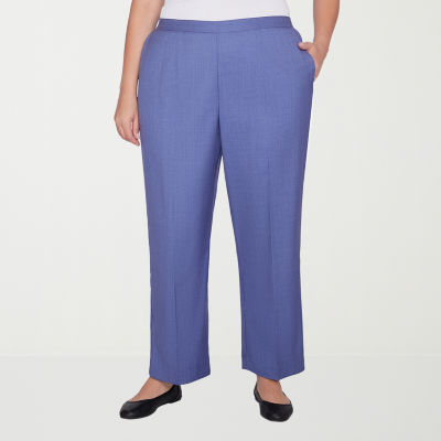 Alfred Dunner Womens Straight Pull-On Pants - JCPenney