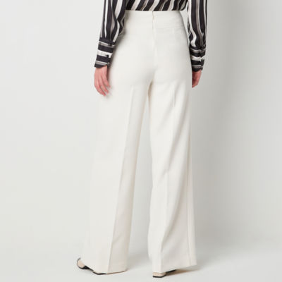 Worthington Tall Womens High Rise Wide Leg Pant - JCPenney