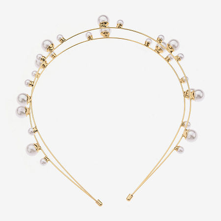Click here for Bijoux Bar Gold Tone Headband  One Size  Yellow prices