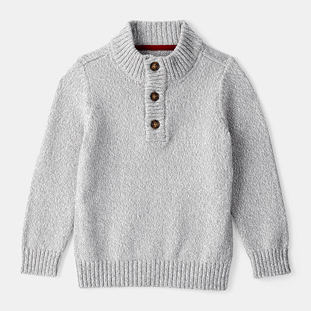Carters Toddler Boys Pull-On Crewneck Sweater - Gray