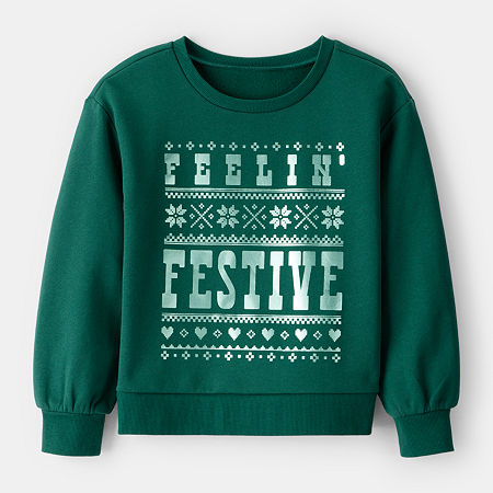 Click here for Carters Little & Big Kid Girls Holiday Round Neck... prices