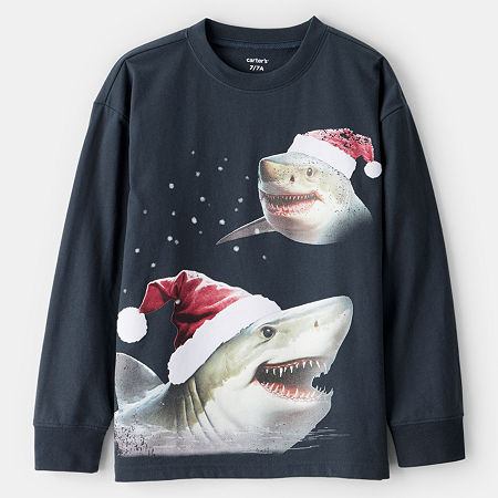 Click here for Carters Holiday Little & Big Kid Boys Round Neck L... prices