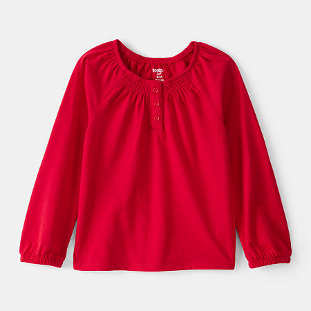 Click here for Oshkosh Toddler Girls Round Neck Long Sleeve Peasa... prices