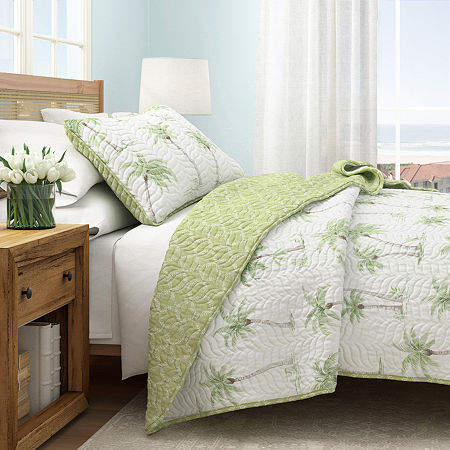 Click here for Linery Linery Coastal Reversible Quilt Set  One Si... prices