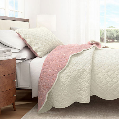Click here for Linery Linery Elevated Floral Cotton Reversible Qu... prices