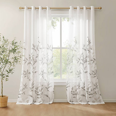 Click here for Cecily Burnout Printed Sheer Window Curtain  84 in... prices