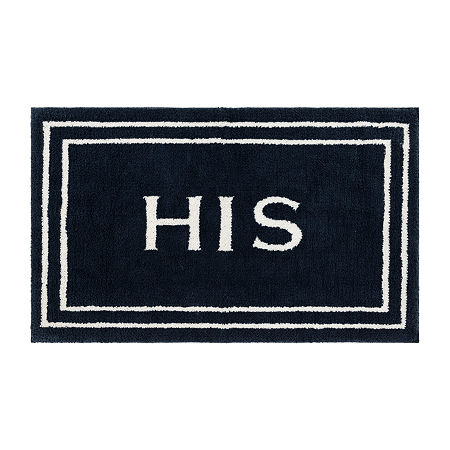Click here for Mohawk Home Knitted His Bath Mat  One Size  Blue prices