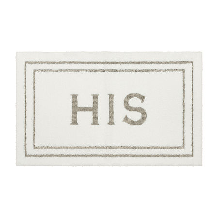 Click here for Mohawk Home Knitted His Bath Mat  One Size  White prices