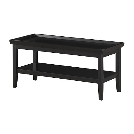 Ledgewood Coffee Table with Shelf - Black