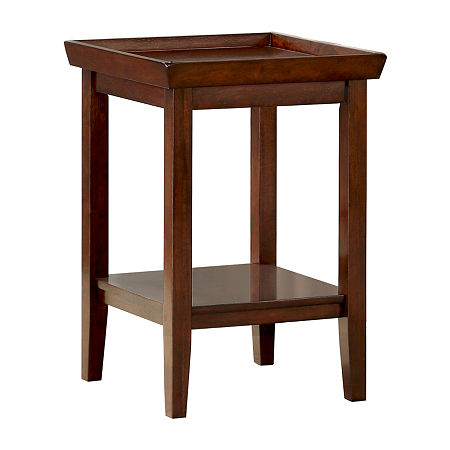 Convenience Concepts Ledgewood End Table with Shelf
