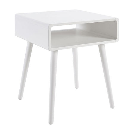 Click here for Napa End Table with Shelf  One Size  White prices