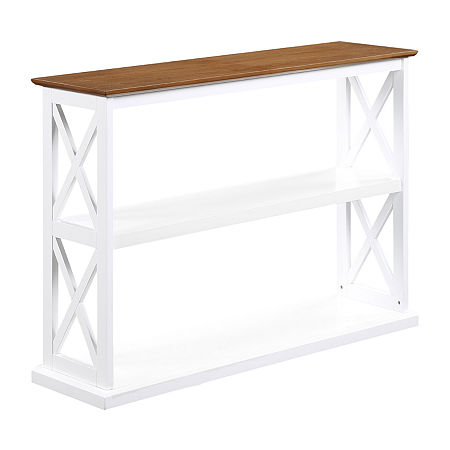 Convenience Concepts 42 Mdf Coventry Console Table with Shelves - Driftwood  White