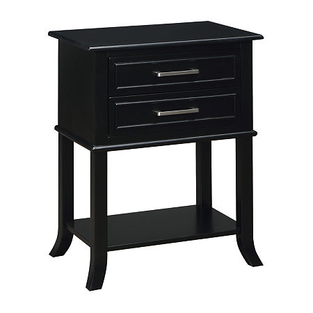 Click here for Sydney 2-Drawer End Table  One Size  Black prices