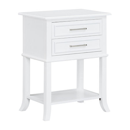 Click here for Sydney 2-Drawer End Table  One Size  White prices